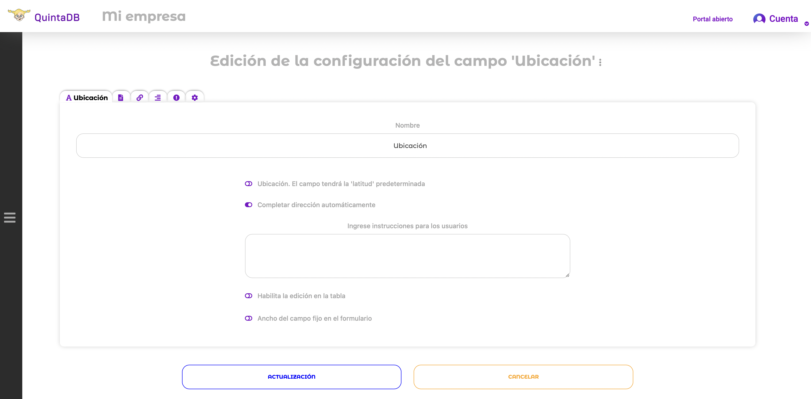 Autocompletar dirección